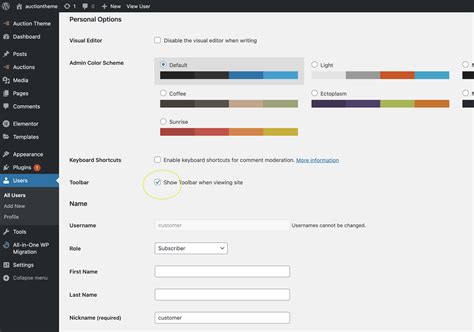 How To Disable Wordpress Admin Bar For Your Website