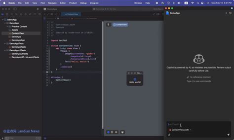 微软ai编程助手github copilot for xcode预览版发布 可对话式检查或生成代码