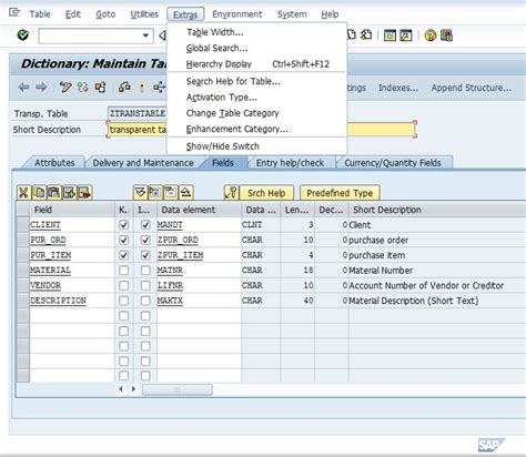 Cluster Table Sap Tutor