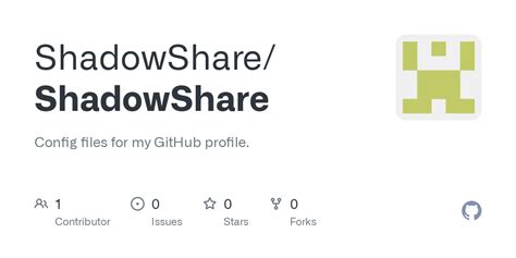 Github Shadowshare Shadowshare Config Files For My Github Profile