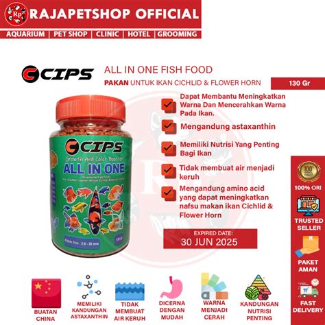 Jual Cips All In One Fish Food Pakan Untuk Ikan Cichlid And Flower Horn
