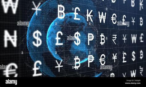 Image Of Currency Symbols And Data Processing Over Spinning Globe And Network Of Connections