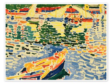 Boats In The Port Of Collioure 1905 Av André Derain Som Poster