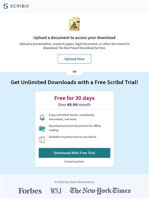 Get Unlimited Downloads With A Free Scribd Trial Pdf Scribd