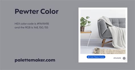 Pewter Color Hex 94969b Meaning And Live Previews Palettemaker