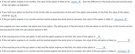 Solved If The Call Option Expires In Six Months The Value Chegg Com