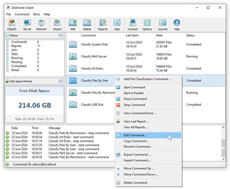 disksorter file classification