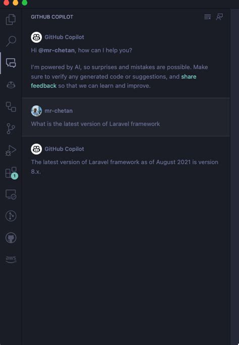 Copilot Chat Not Give Latest Information About Framework Issue Microsoft Vscode Copilot