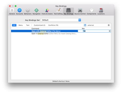 Xcode4 Xcode — Quickly Open Current File In External Editor Stack