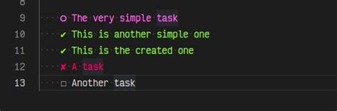 coloring started tasks · issue 292 · fabiospampinato vscode todo plus