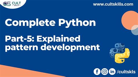 part 5 pattern and logic building complete programming with python