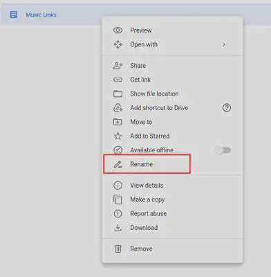 Rename File Or Folder In Google Drive MeshWorld