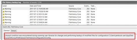 How To Solve File Historys Error Unusual Condition Was Encountered