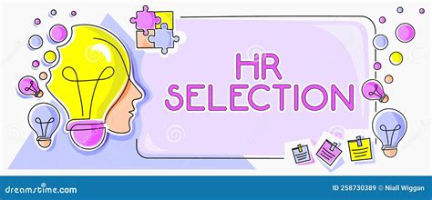 Handwriting Text Hr Selection Concept Meaning Process And Approached By Human Resources When