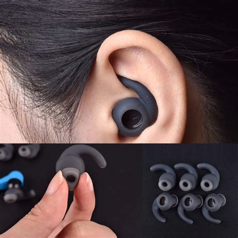 Pairs Lot Soft Silicone Ear Pads Eartips For Earphone Silicone Case Ear Hook In Ear Earbuds