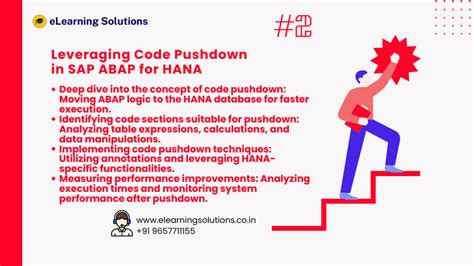 leveraging code pushdown for performance enhancement elearning solutions
