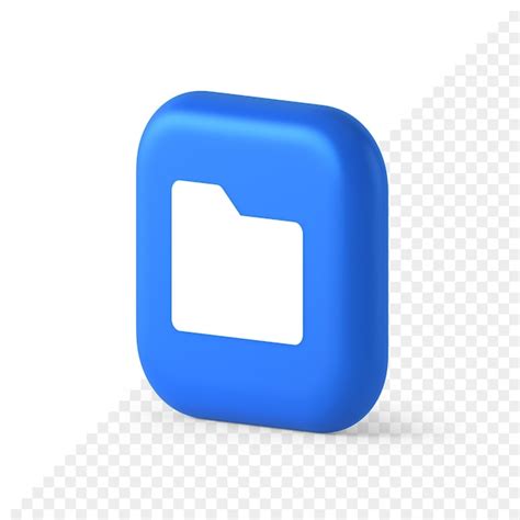 Premium PSD File Folder Archive Directory Button Cyberspace Digital