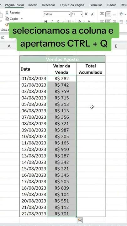Excel E Planilhas Dia 0811 Shorts Excelbr Dicas Excelbasico