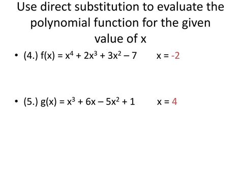 Ppt 52 Evaluate And Graph Polynomial Functions Powerpoint