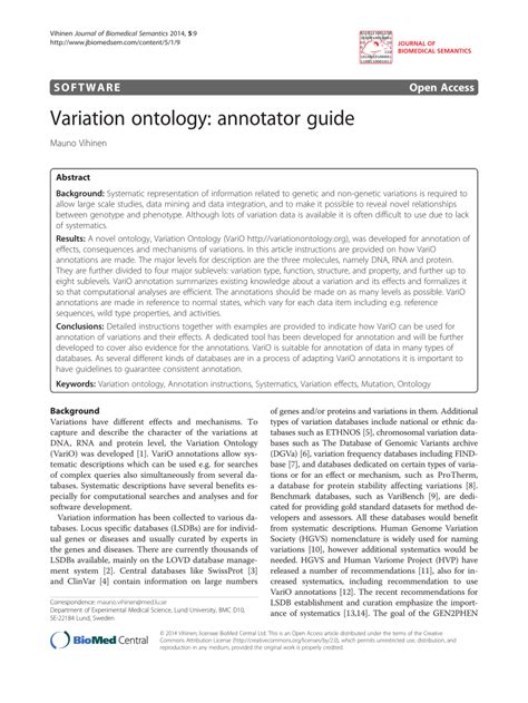 Pdf Variation Ontology Annotator Guide