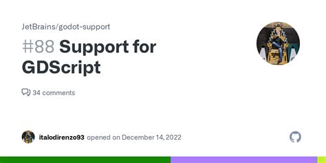 Support For Gdscript · Issue 88 · Jetbrainsgodot Support · Github