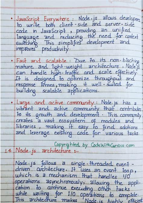 Nodejs Handwritten Notes Codewithcurious