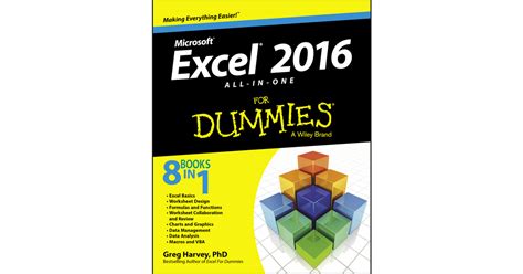 Excel 2016 All In One For Dummies Book