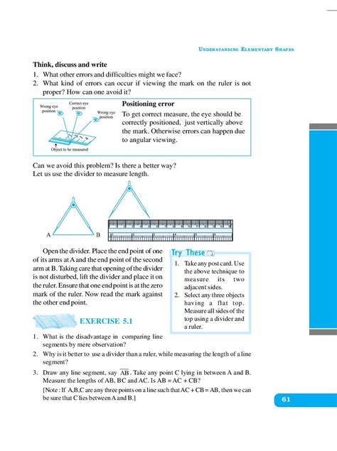 NCERT Book Class Maths Chapter Understanding Elementary Shapes PDF AglaSem