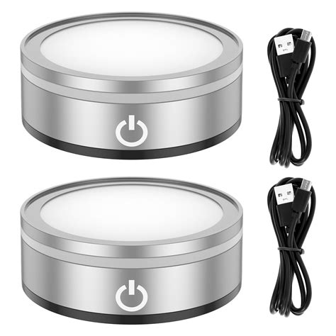 Led Light Base Touch Switch Led Display Base 6 Lighting Modes Light