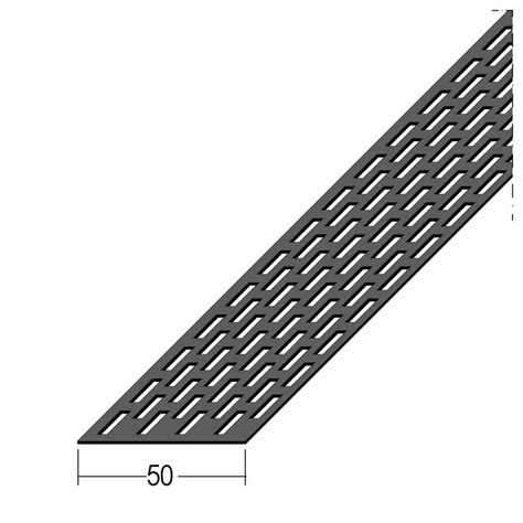 Vent Strip 50mm Black Aluminium 2 5m Protektor
