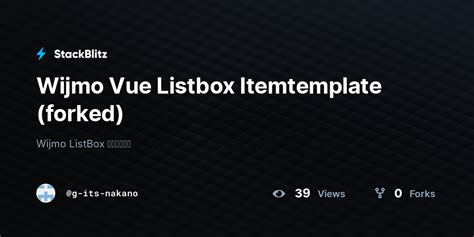 Wijmo Vue Listbox Itemtemplate Forked StackBlitz