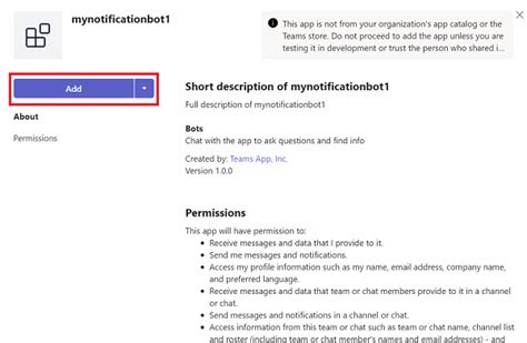 Build Notification With JavaScript Teams Microsoft Learn