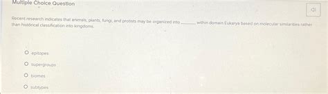 solved multiple cholce questionrecent research indicates