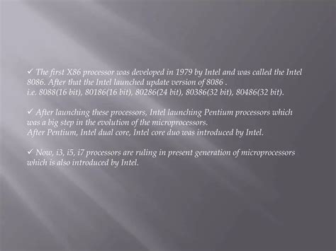 Evolution Of Microprocessors Pptx Computing Technology And Computing