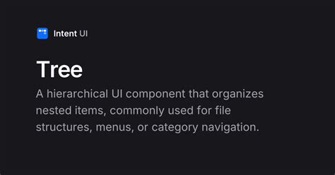 Tree Intent Ui