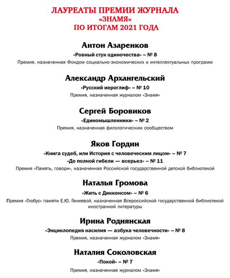 Журнал Знамя
