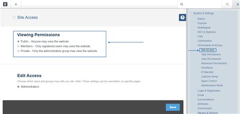 How To Manage The Basic Security Settings In Concrete5