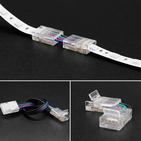 5 Pin 10mm Rgbw Connector For Rgbw Led Strips To Wire Connection
