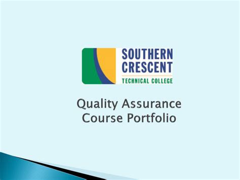 Quality Assurance Online Course