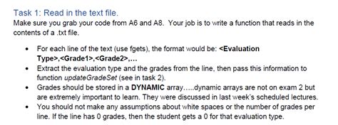 Task 1 Read In The Text File Make Sure You Grab