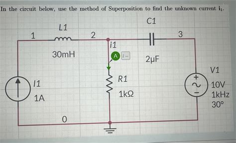 Solved N The Circuit Below Use The Method Of Superposition Chegg