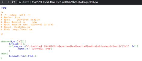 Ctfshow Web入门 Web41~web55 命令执行ctfshow Web41 Csdn博客