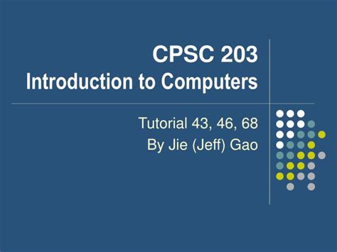 ppt cpsc 203 introduction to computers powerpoint presentation free