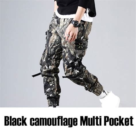 Sarouel Cargo Multi Poches Pour Hommesstreetwearhip Hoppantalon De