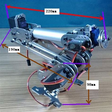 6DOF Mechanical Arm Six Axis Industrial Robot Arm For DIY Robot Model Free Shipping ThanksBuyer