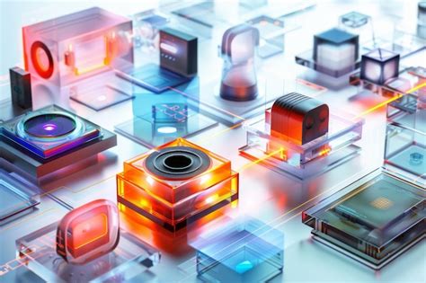 Sensors Isolated On White Background Premium Ai Generated Image