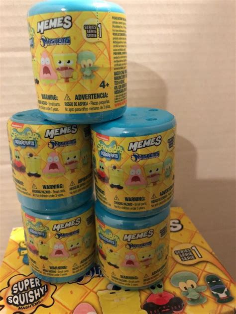 5 Spongebob Squarepants Memes Mashems Series 1 New Sealed 1899261940