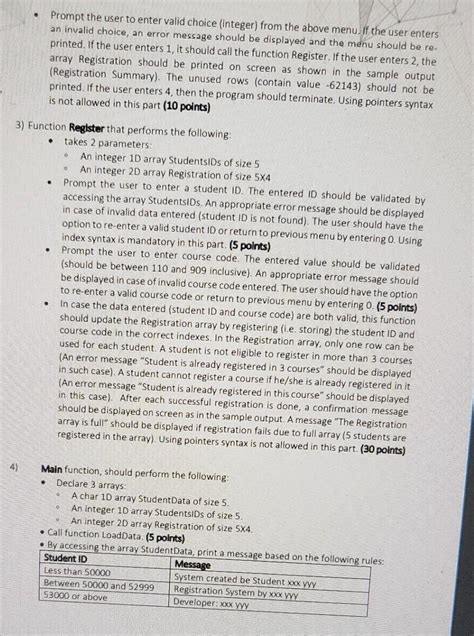 Solved Problem Write A C Program That Simulates A Student Chegg