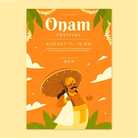 Onam Festival Poster Celebrating The Rich Culture And Tradition Of