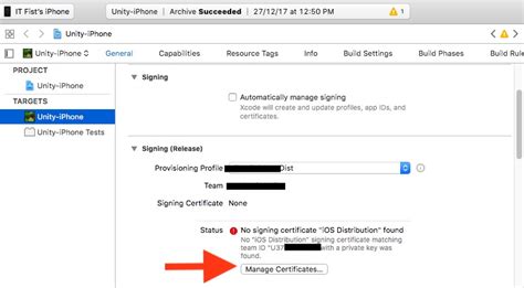 Provisioning Profile No Signing Certificate Ios Distribution Found Stack Overflow